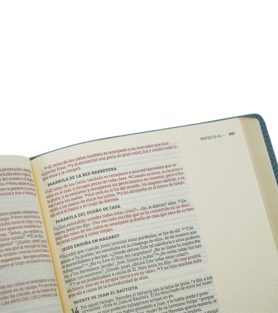 Santa Biblia Nbla, Edición Para Notas, Leathersoft - Imitacion PielAzul ...